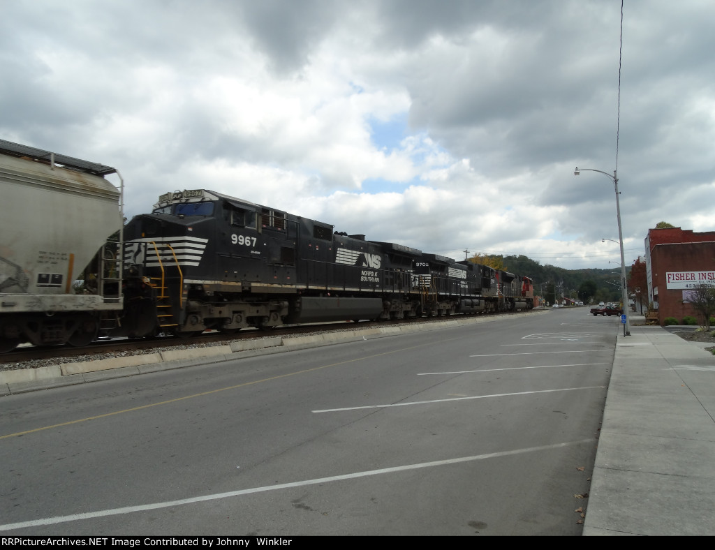 NS 9967 trails on NS 134